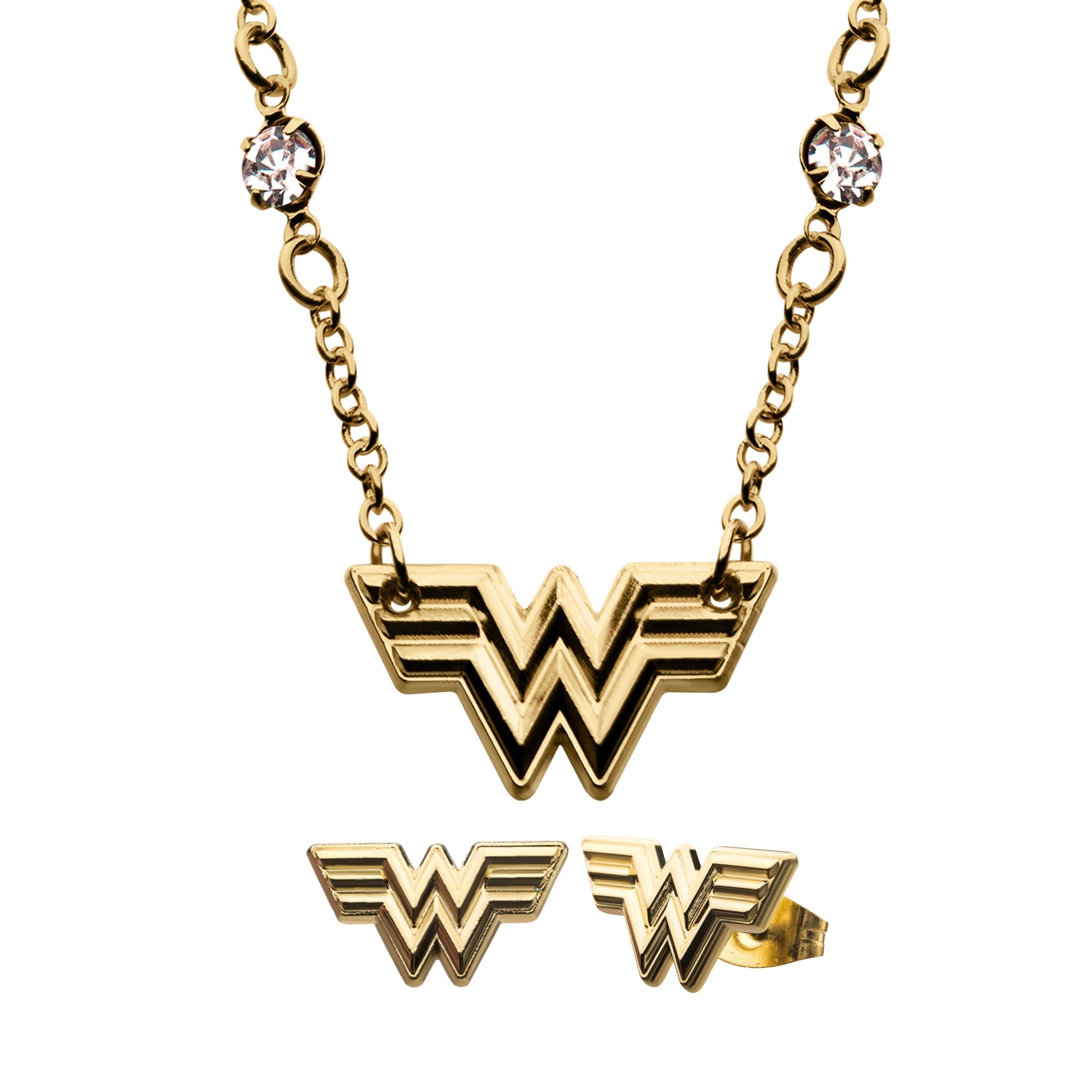 Wonder Woman 1984 Necklace and Earrings Set