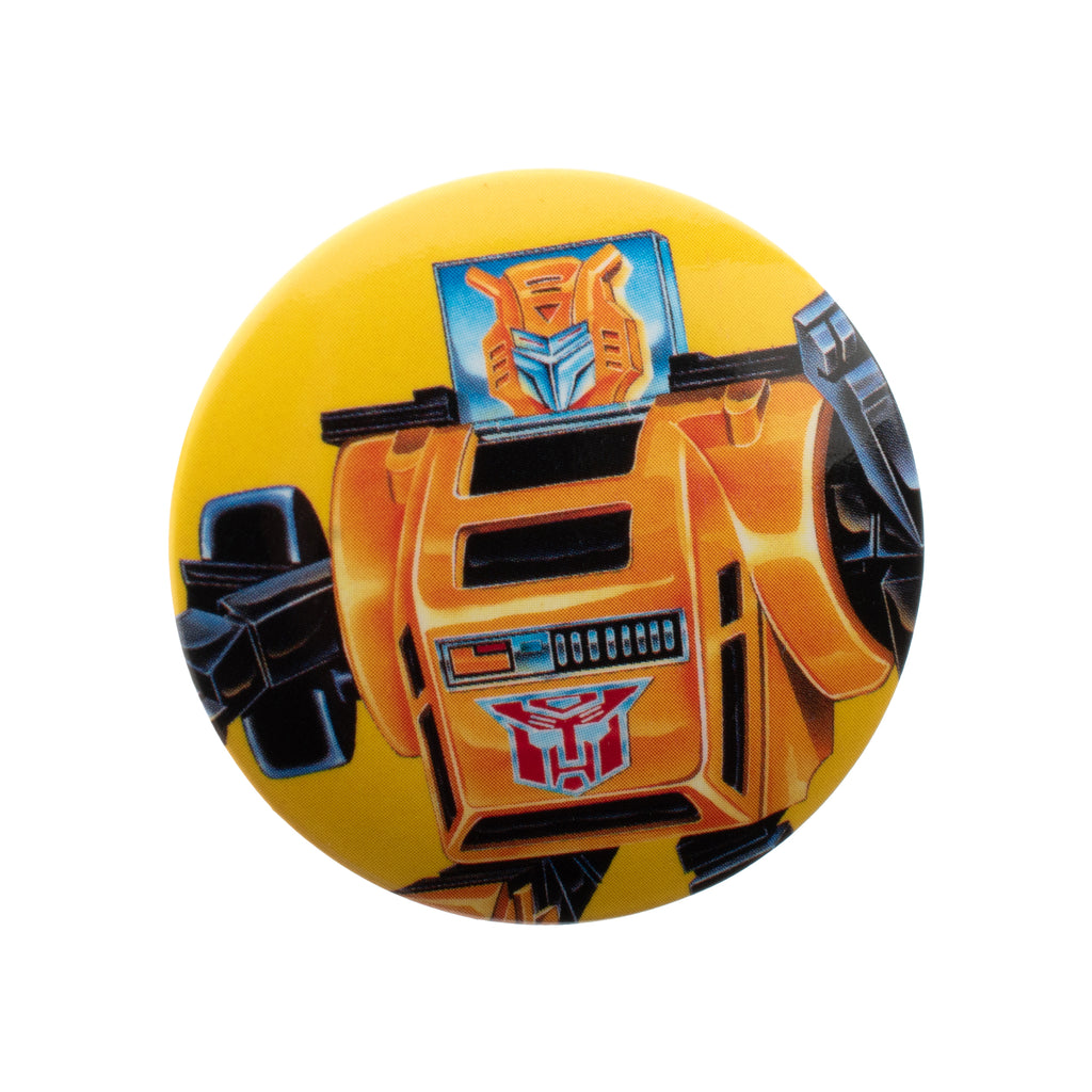 Hasbro Transformers Bumblebee Autobot Robot Yellow Button Pin – Jewelry ...